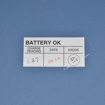 Battery Inspection Decal | Dated - Dead Nuts On