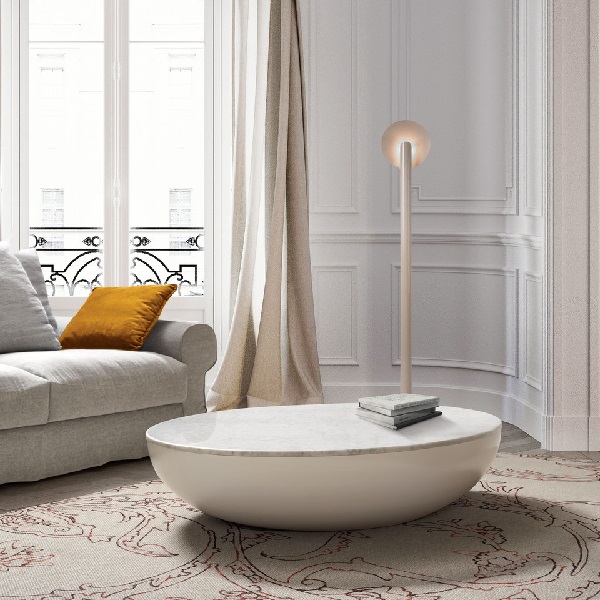 Luna Oval Marble Coffee Table - Mondo Contract