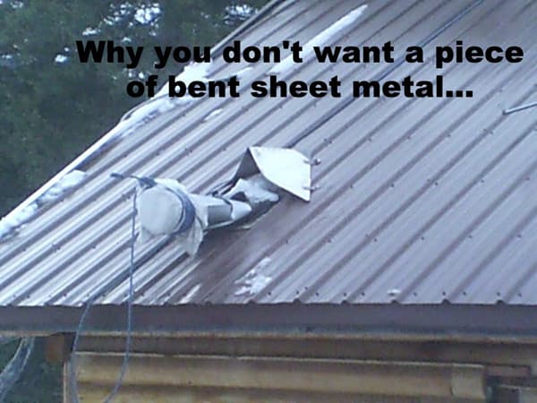 How to protect chimney from sliding snow? - VentSaver.com