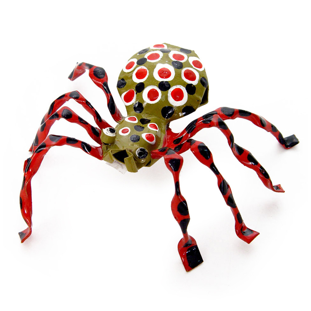 Recycled Tiny Tin Spider Ornaments | Mbare