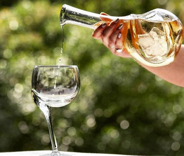 Handcrafted Crooked Stem Wine Glass | Mbare