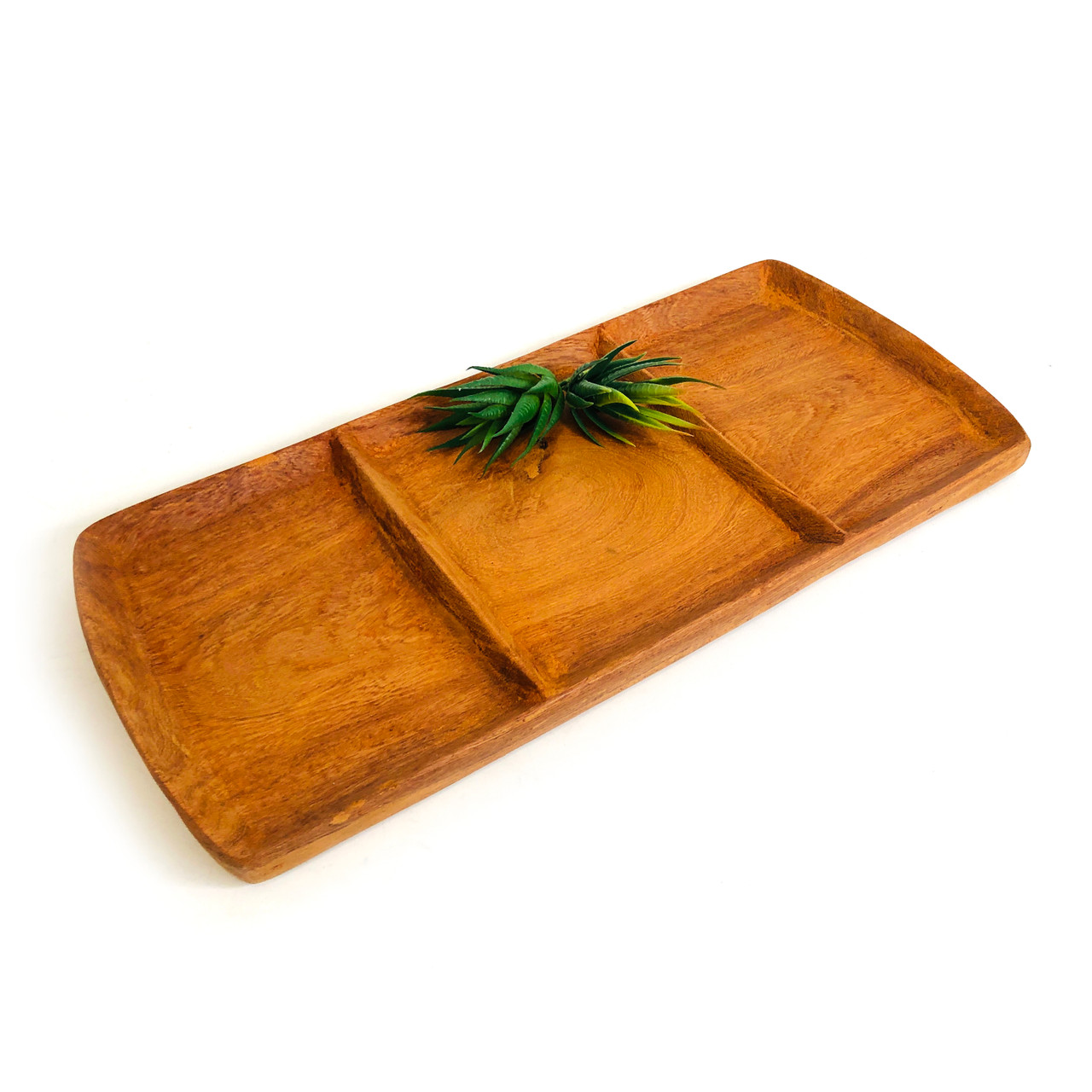 Teak Three Part Serving Platter | Teak Wood Platter | Mbare