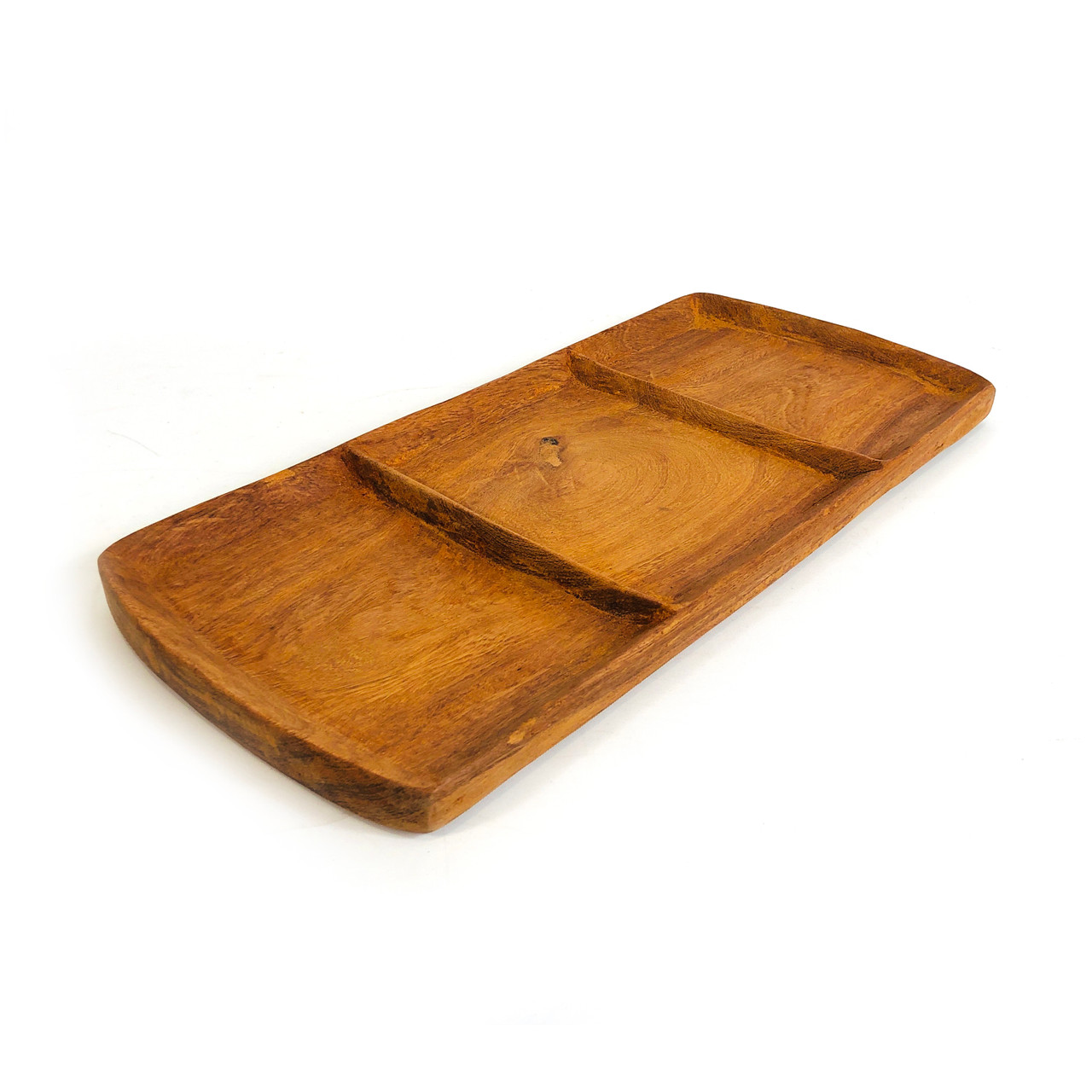 Teak Three Part Serving Platter | Teak Wood Platter | Mbare