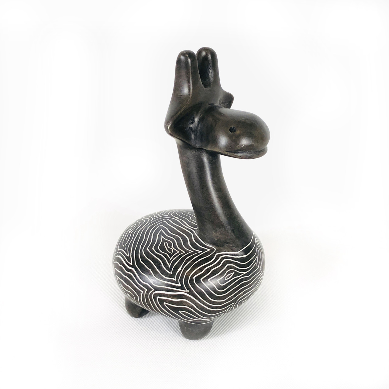 Funky Gray Giraffe | Soapstone Giraffe | Mbare