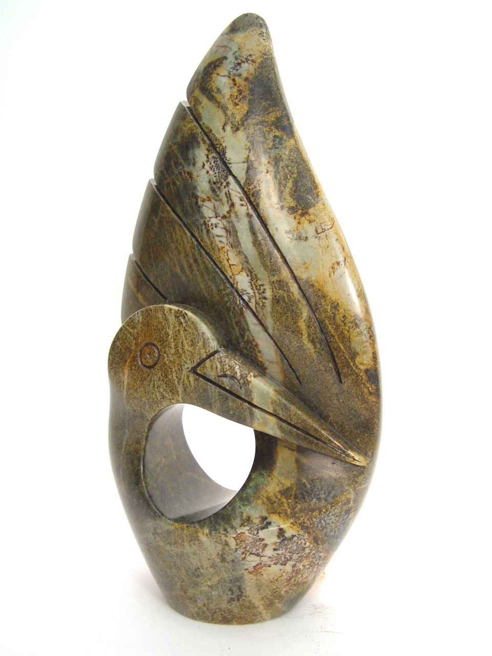 Stone Bird Wings Up | Abstract Stone Carvings | Mbare