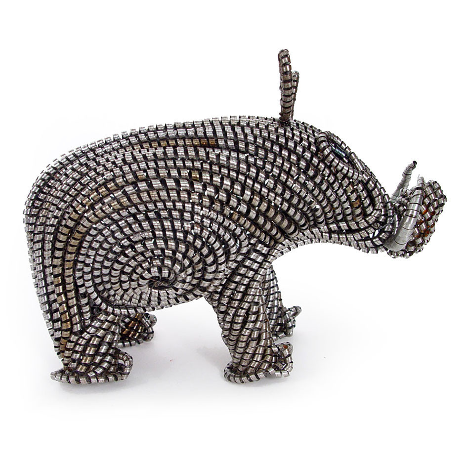 Recycled Metal Shaving Warthog | Animal Sculpture | Mbare