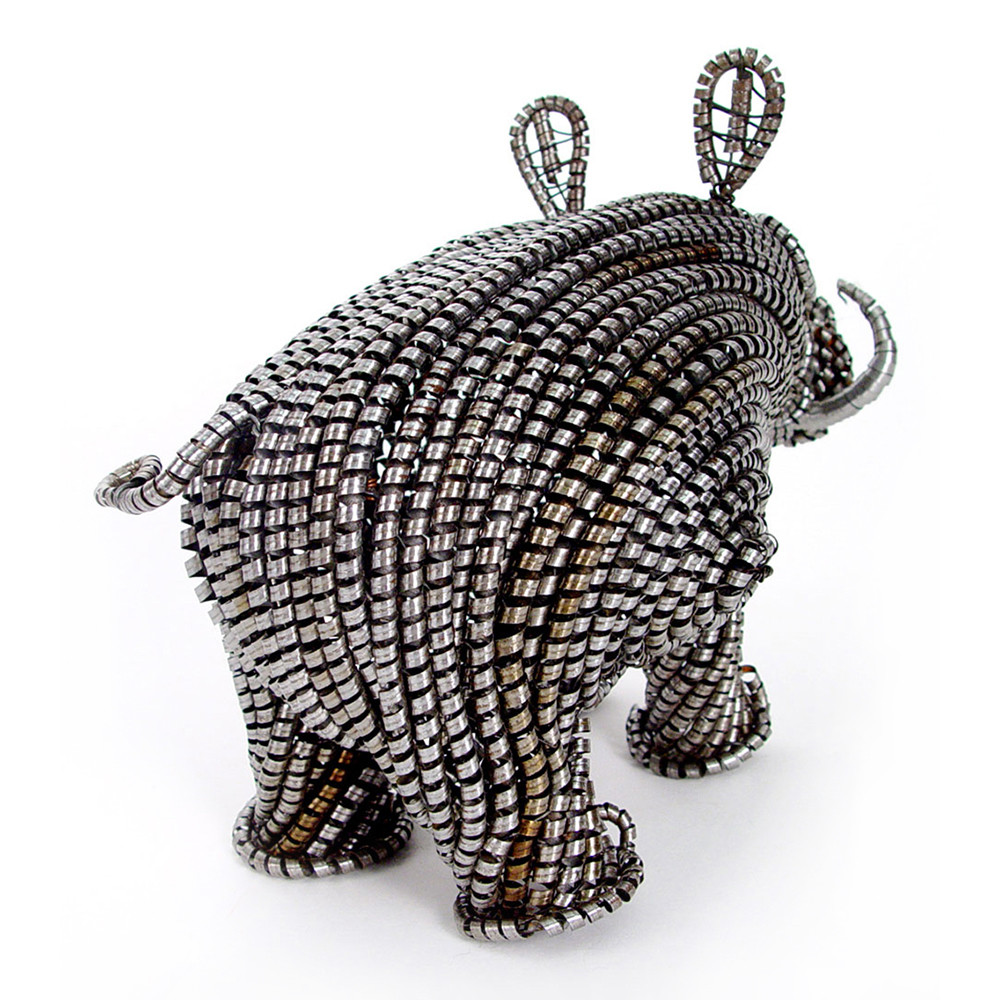 Recycled Metal Shaving Warthog | Animal Sculpture | Mbare