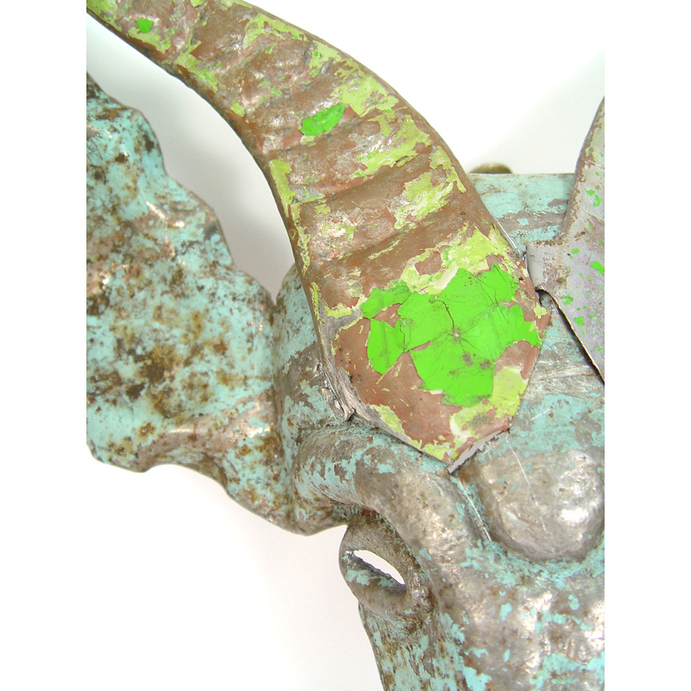 Recycled SPRINGBOK Metal Animal Wall Mask | Mbare