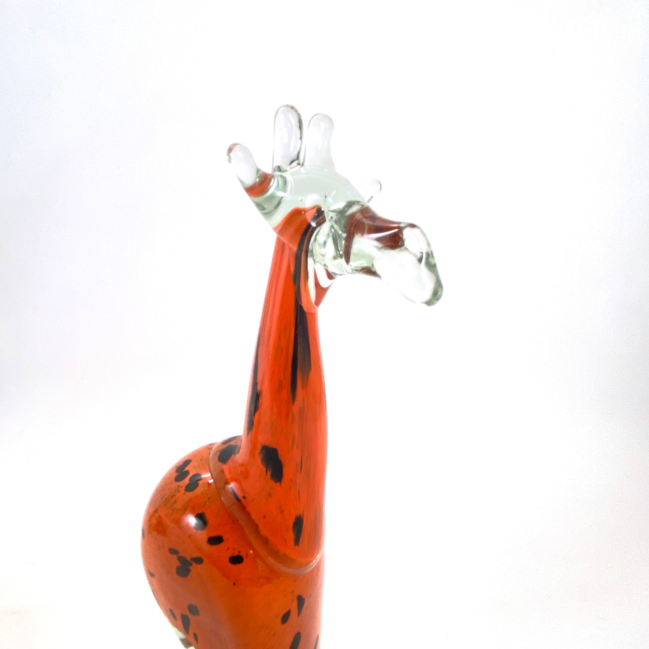 Hand Blown Glass Giraffe | Recycled Glass Sculpture | Mbare