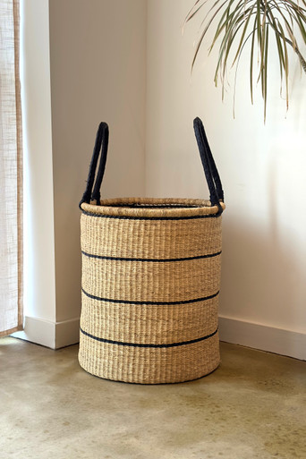 Hold Everything Hamper - Horizontal Black Lines | Mbare