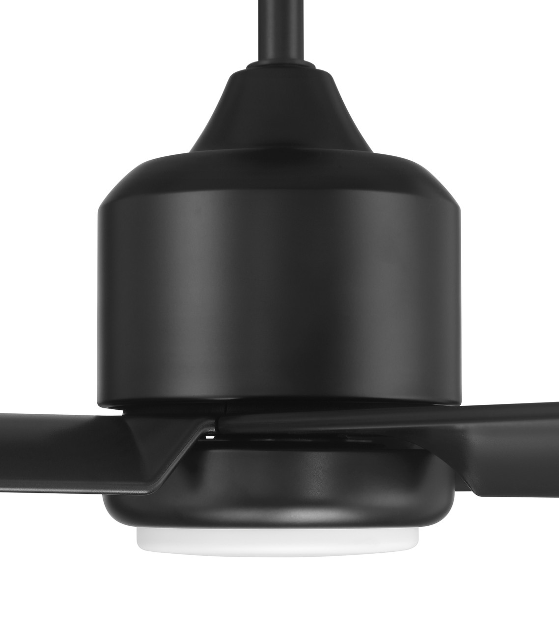Quell 52" 4-Blade Indoor/Outdoor (Damp) Ceiling Fan, Flat Black Finish ...