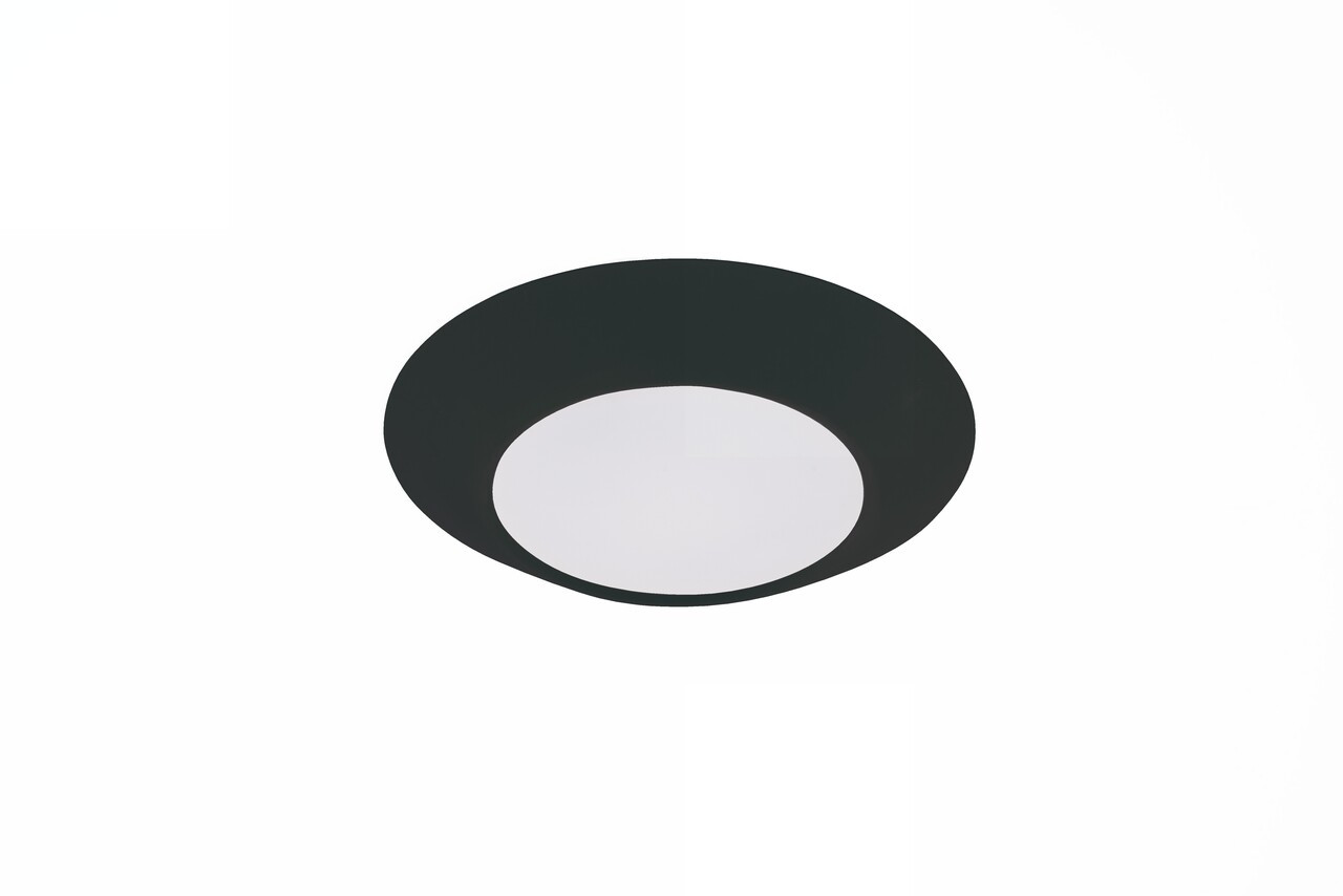 Slim Line 4" (5.9" Overall) 1 Light LED Flush in Flat Black - Craftmade ...