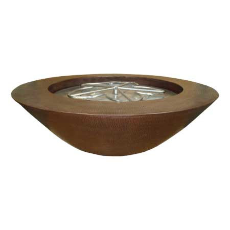 45" El Cobre Copper Fire Bowl | Flame Creation