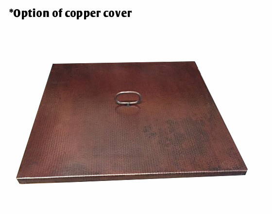 29" Corinthian Copper Fire Pit | Flame Creation