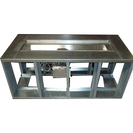 53" Electronic Ignition Fire Trough w/ 4" wide deck (3 ft. Linear ...