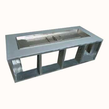 48" x 26" Fire Pit Frame w/ Electronic Ignition H-Burner | Flame Creation