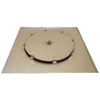 42" Flat Square Fire Pit Disc | Flame Creation