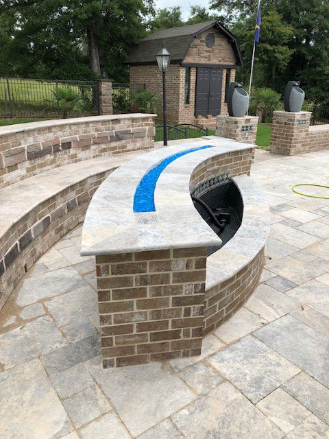 72" Curved Fire Pit Kit | Flame Creation