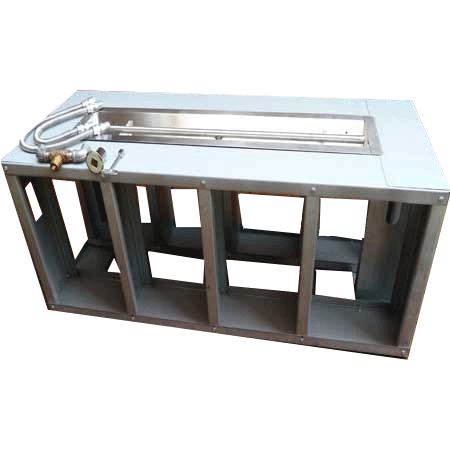 37" Gas Fire Trough w/ 6" wide deck (Manual Gas Burner) | Flame Creation