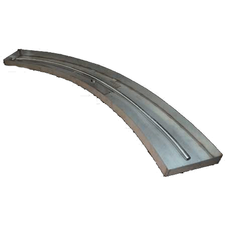 72" Curved Fire Pit Pan | Flame Creation