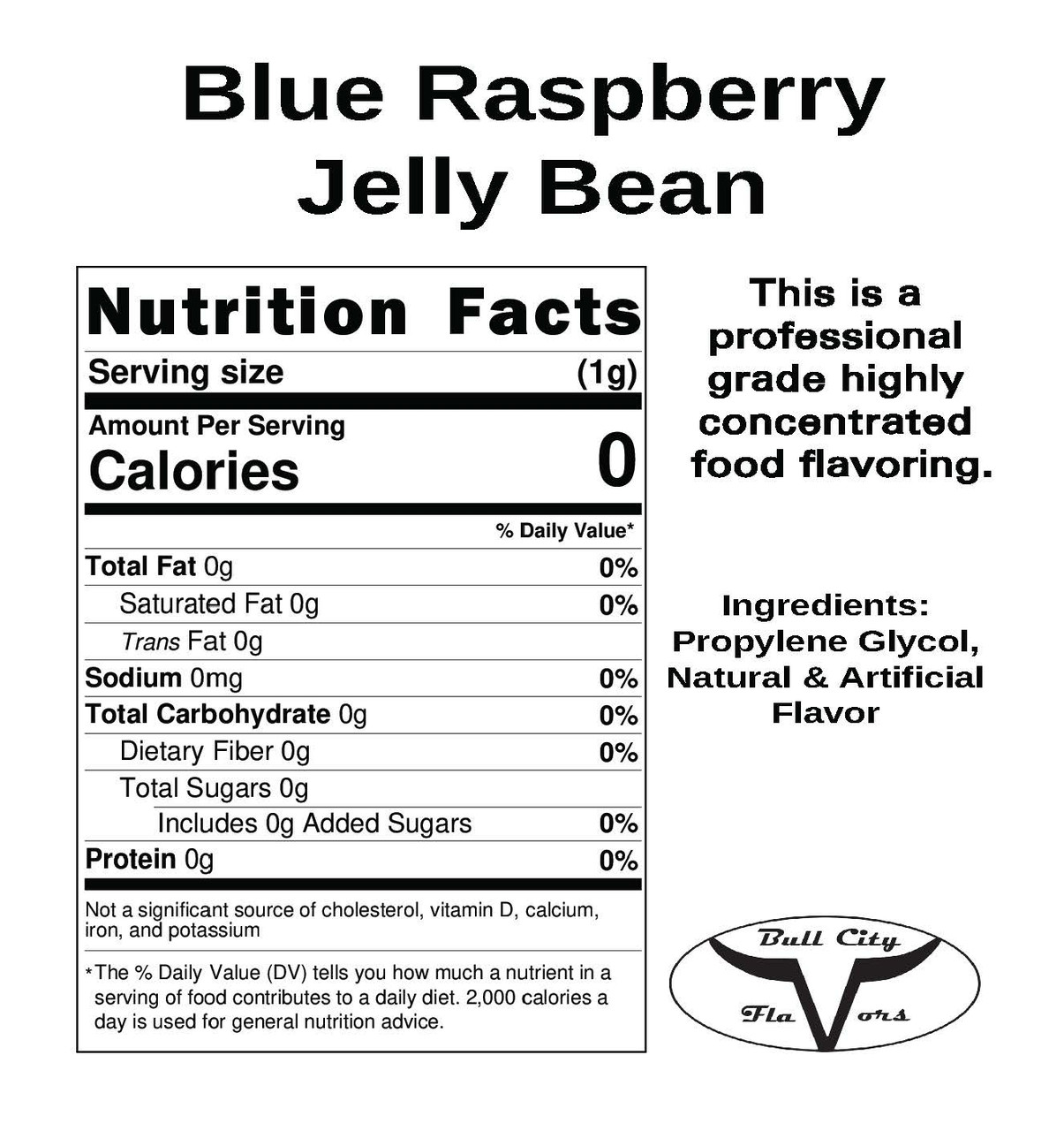 Blue Raspberry Jelly Bean-SC-WF - Bull City Flavors