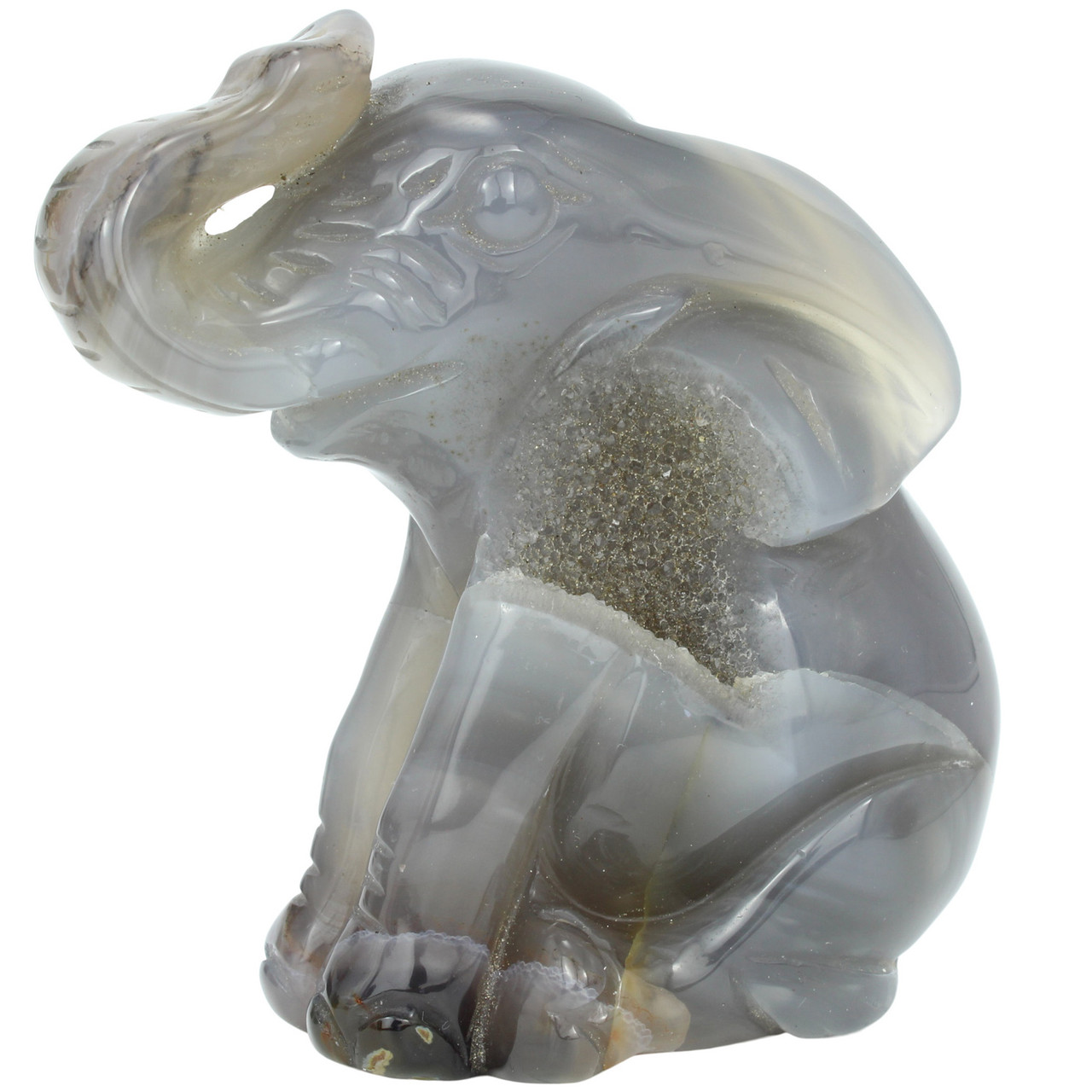 Druzy Agate Elephant