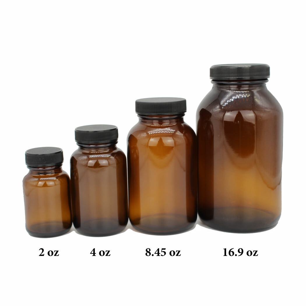 Amber Capsule Bottles