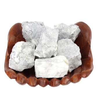 White Howlite, Raw