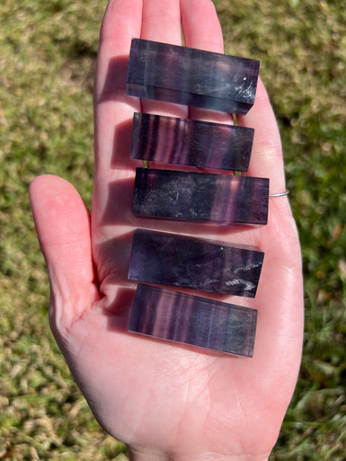 Fluorite Small Carved Rectangles
