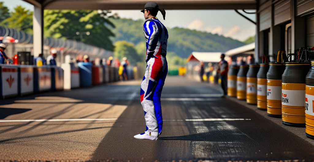 Blue Zigzag Race Uniform Template - IRacing Paints