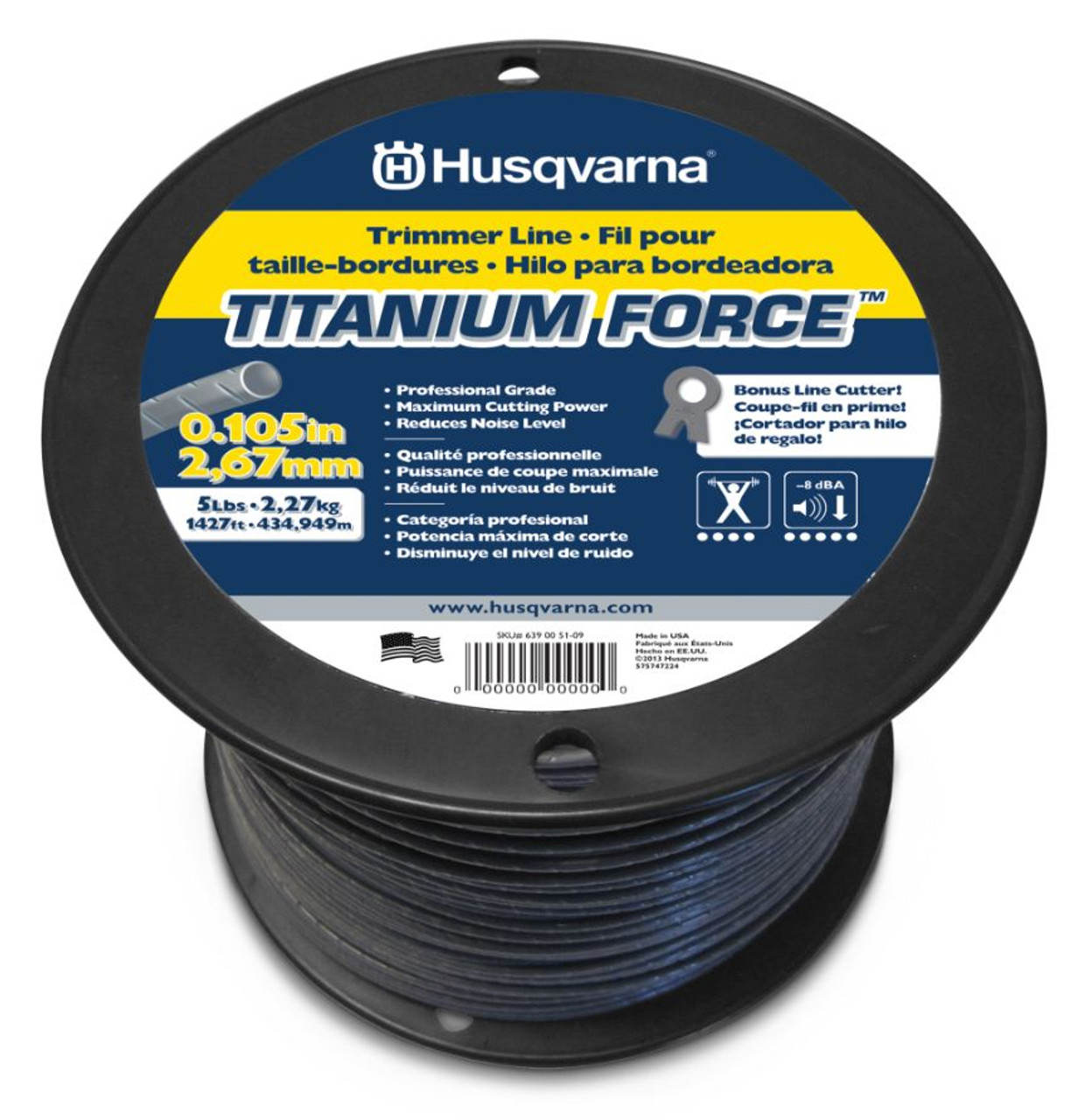 HUSQVARNA .105 X 1168 TITANIUM FORCE TRIMMER LINE 639 00 51 10