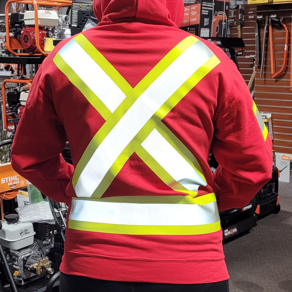 RED SAFETY HOODIE (LARGE ONLY)