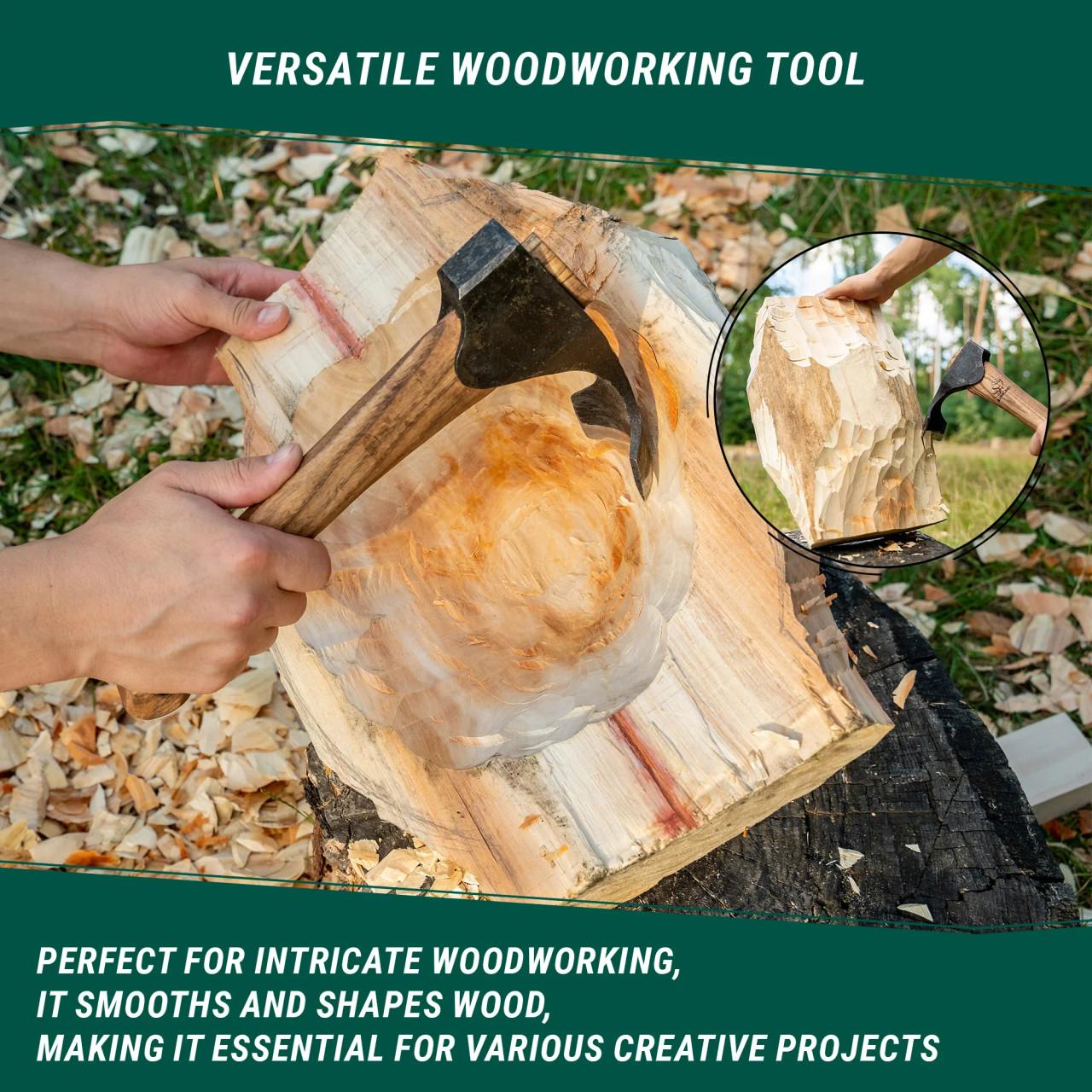 Compact Wood Carving Adze – AX2