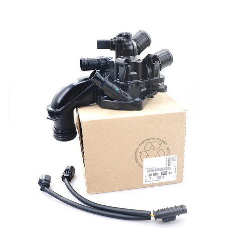 Peugeot Citroen Engine Thermostat Housing with Wiring Cable 9808646980