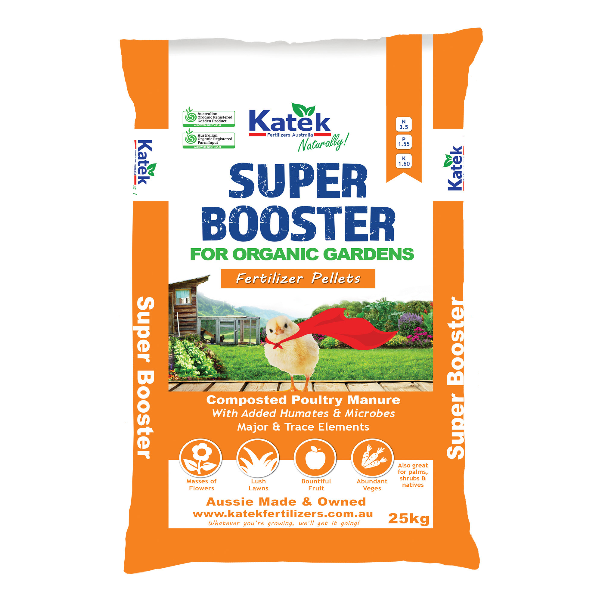 Katek Super Booster Organic Fertiliser Pellets | Fernland