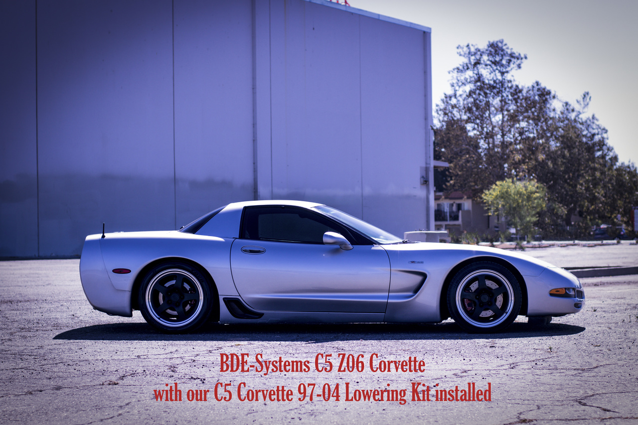 BDE-Systems presents the 1997-2004 Corvette C5 Complete Lowering Kit