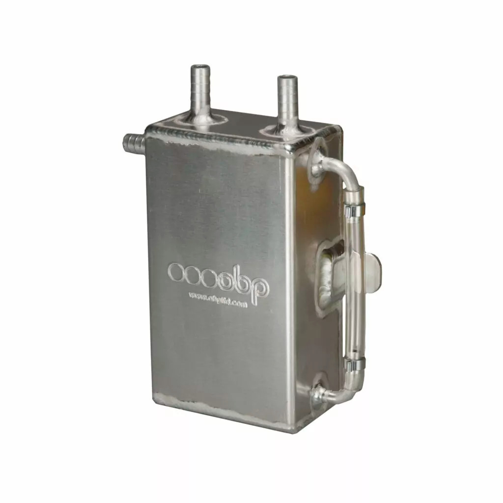 1 Litre Bulkhead Mount Oil Catch Tank (Square)