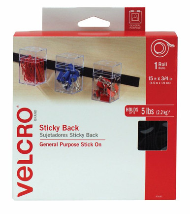 Black Velcro Roll, 3/4" X 15 Ft - Business Aircraft Consumables