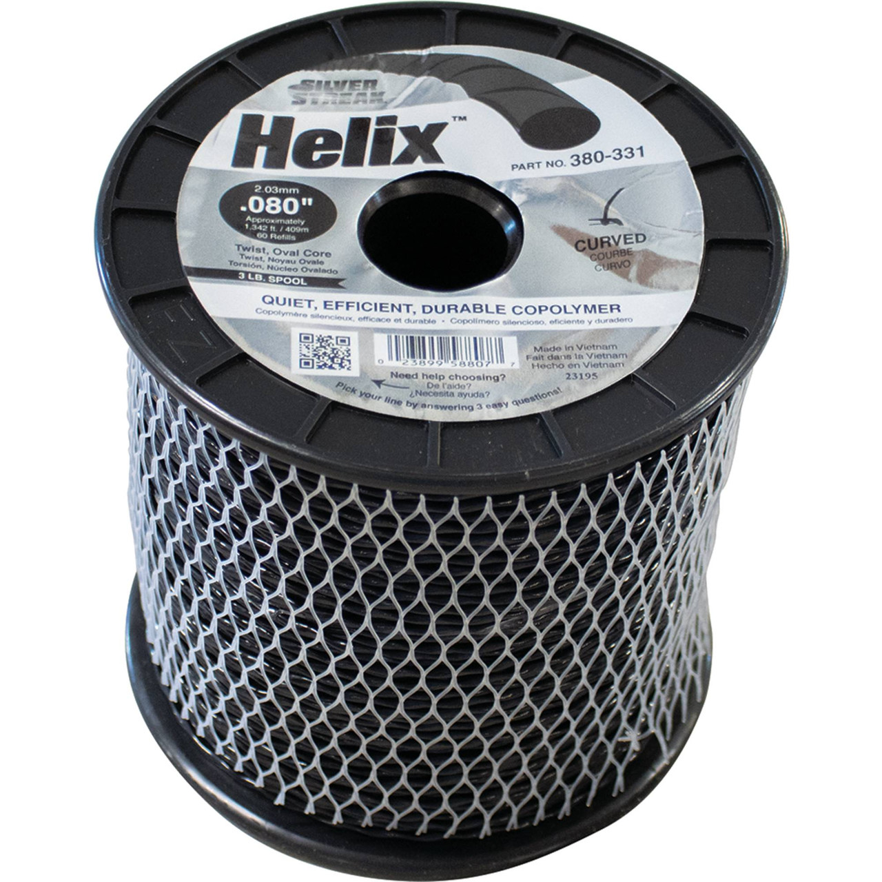 Helix Trimmer Line 1342' Approximate Length, 0.080" Diameter, 3 lb ...