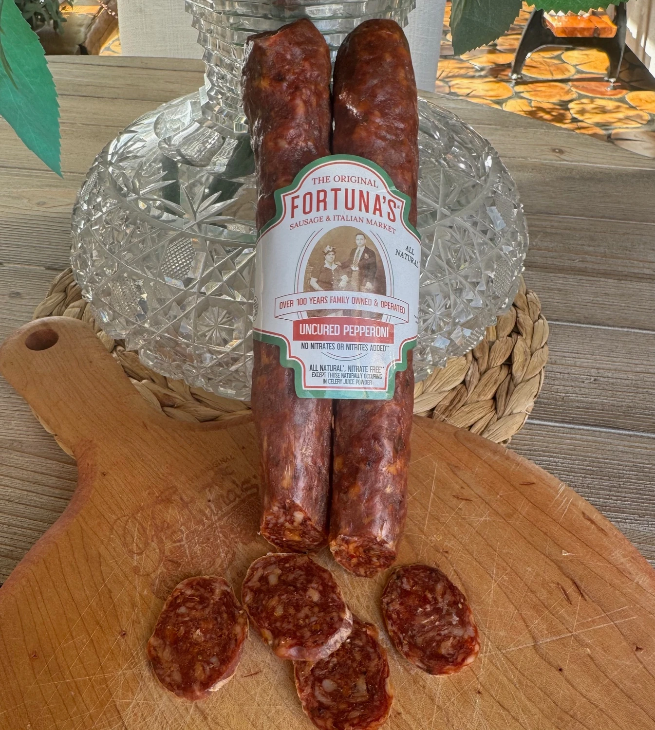 All Natural Pepperoni- Nitrate Free - Fortuna's Sausage & Online Market