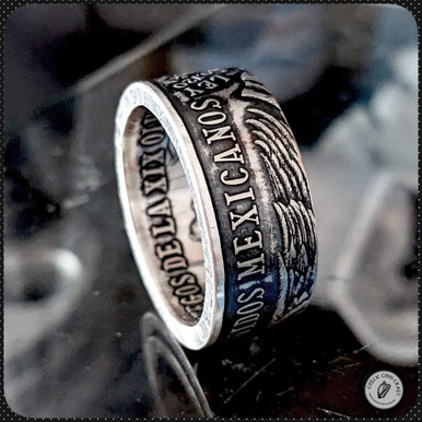 Mexico 25 Peso 1968 Coin Ring