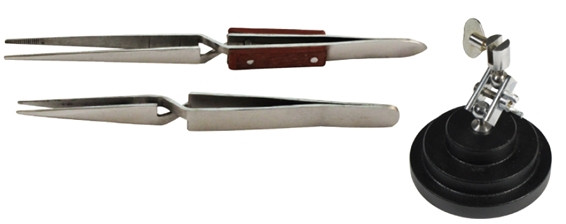 Deluxe Tweezer & Stand Kit 3PC