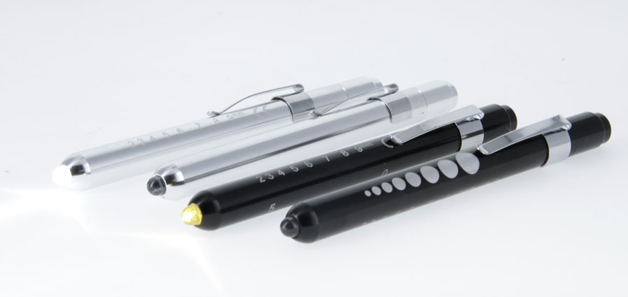 EMT Pen lights Pupil Gauge WIth Clips