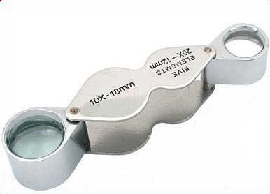 7X,9X Dual Power Chrome Jeweler’s Loupe