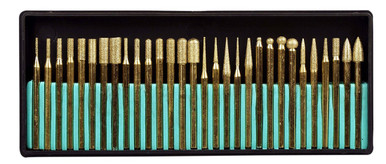 Titanium Diamond Rotary Tool Burr Set