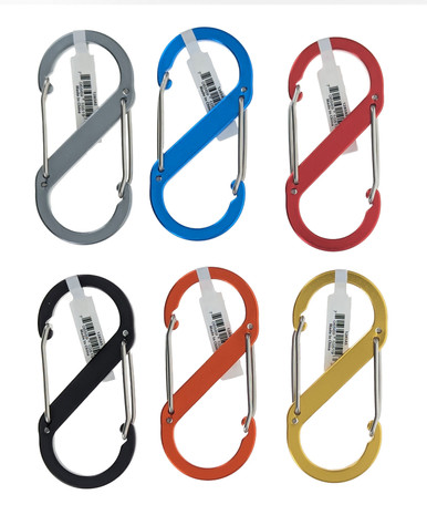 Dual Clip Carabiners 3.5" 6 Pieces