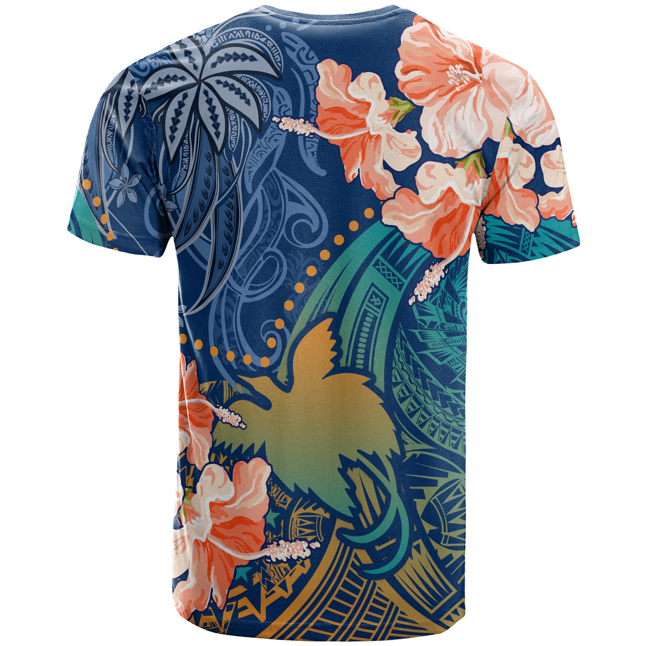 Papua New Guinea Polynesian T Shirt Custom Polynesian Vibes
