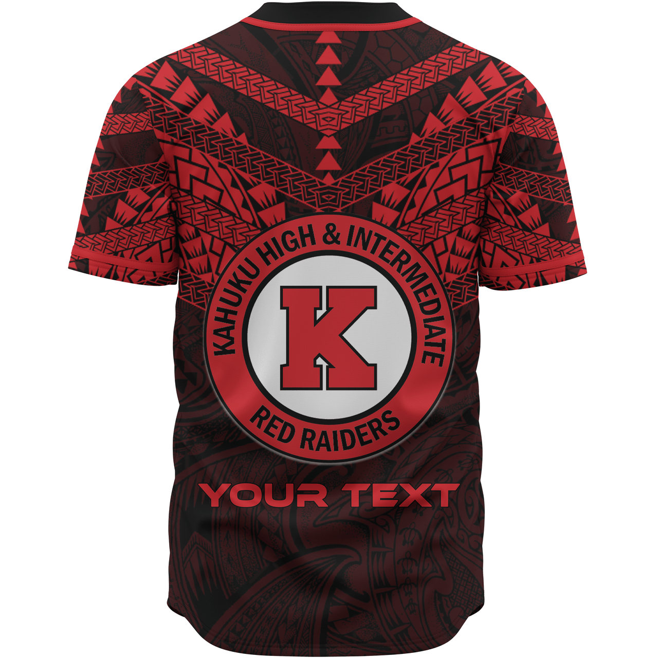 Hawaii Custom Personalised Baseball Shirt Kahuku High And