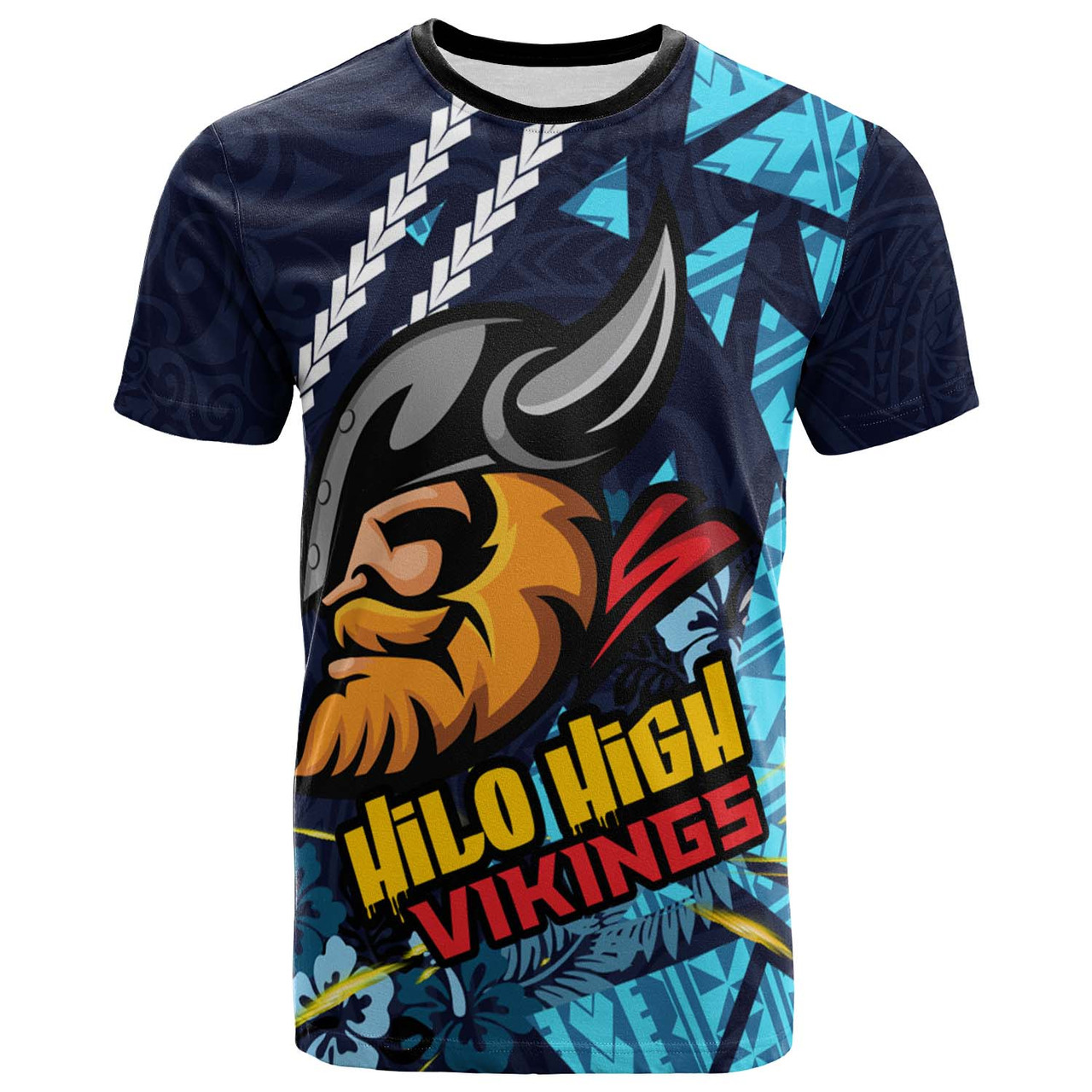 Hawaii Hilo High School Custom Personalised Polynesian T Shirt Hilo