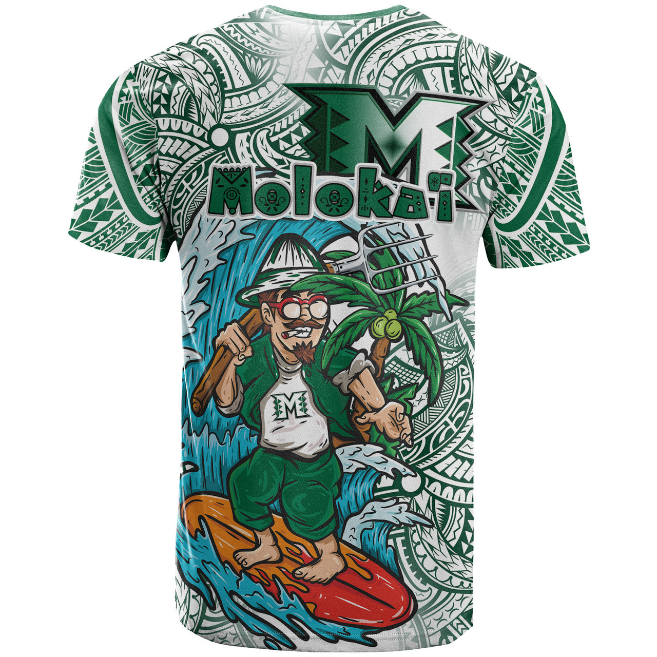 Hawaii Custom Personalised T Shirt Molokai High School Surfing